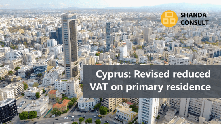Revised reduced VAT on primary residence in Cyprus